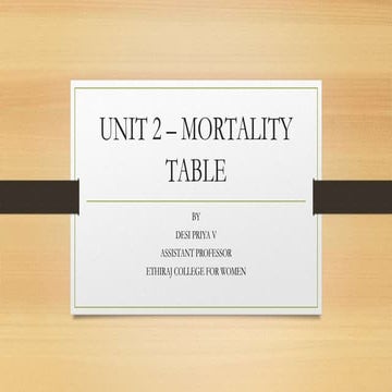 MORTALITY TABLE.pptx