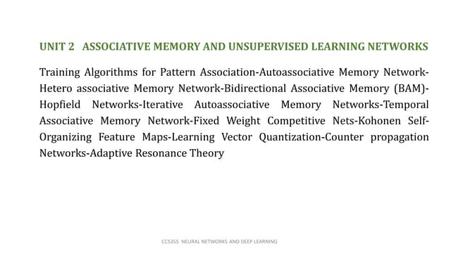 Bi-directional Associative Memory in NN.pptx