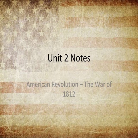 Unit 2 - American Revolutoin | PPTX