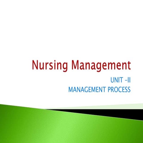Introduction to Nursing Management | PPSX
