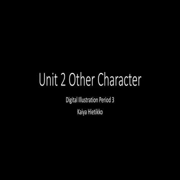 1 unit 2 – character concept | PPTX