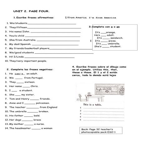 Spanish Grammar Practice Worksheet with Sentence Building | PDF