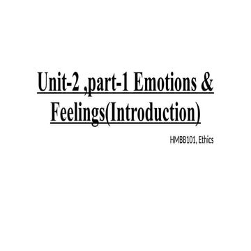 Unit 2 Emotion and Feelings(Introduction) | PPT