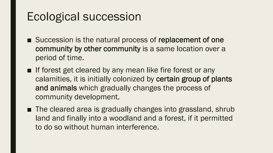 Ecological succession | PDF | Landscaping | Home & Garden