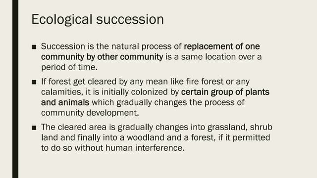 Ecological succession | PDF