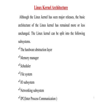 In-Depth Overview of Linux Kernel Architecture and Hardware Abstraction ...