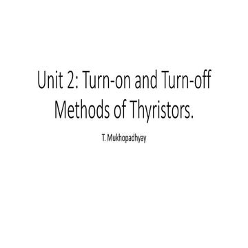 Unit 2 power electronics converter and alternator | PDF