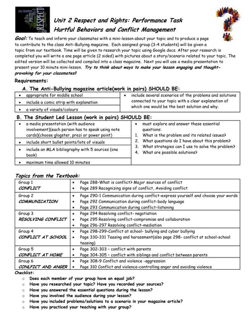 Unit 2 Performance Task Student Handout - vrogue.co Unit 2 Performance Task Student Handout - vrogue.co