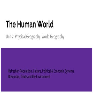 Unit 2: Physical Geography PPT (World Geography) | PPTX | Geography ...