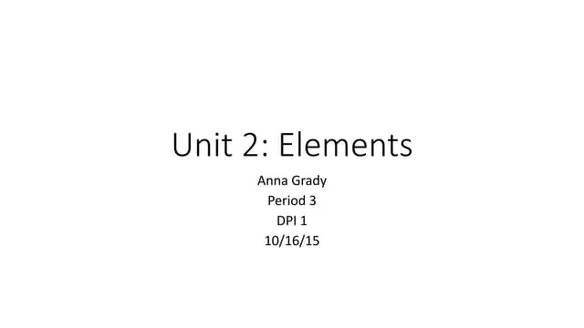Unit 2 Ppt Ppt