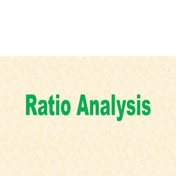 Unit 2 Ratio Analysis.ppt