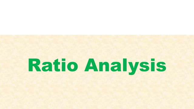 RATIO ANALYSIS (Analysis of Financial Statements).pptx