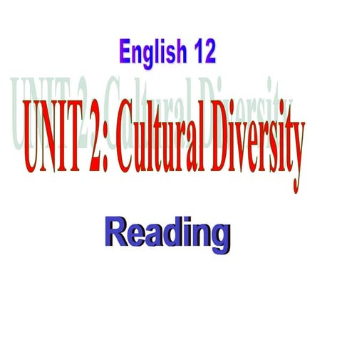 Unit 2 reading | PPT
