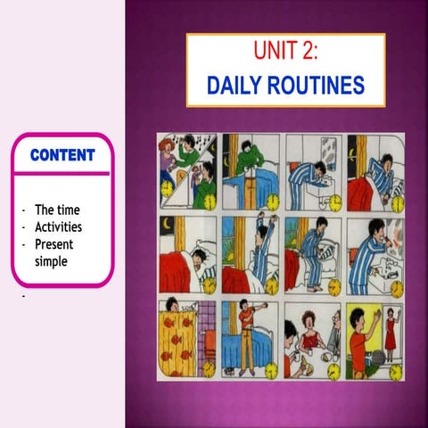 Unit 2 routines time | PPTX