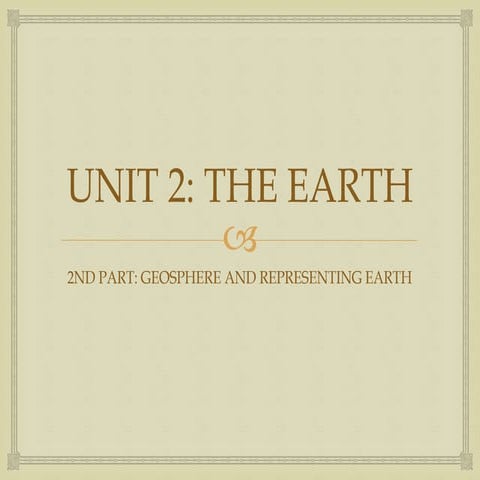 Unit 2: The Earth, 2nd part - 3º primary | PPT