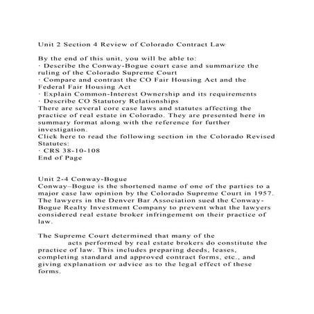 Unit 2 Section 4 Review of Colorado Contract LawBy the end of .docx