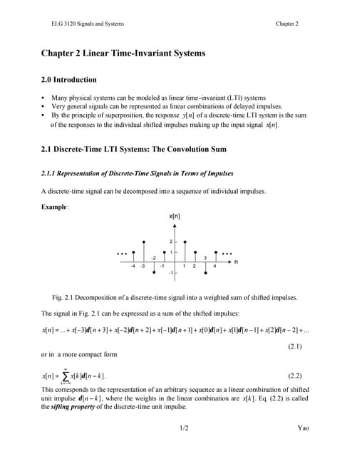 Lecture5 Signal and Systems | PPT