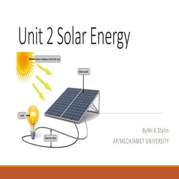 Solar energy introduction | PPTX