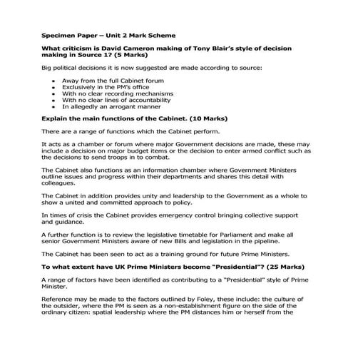 Pm and cabinet | PPTX