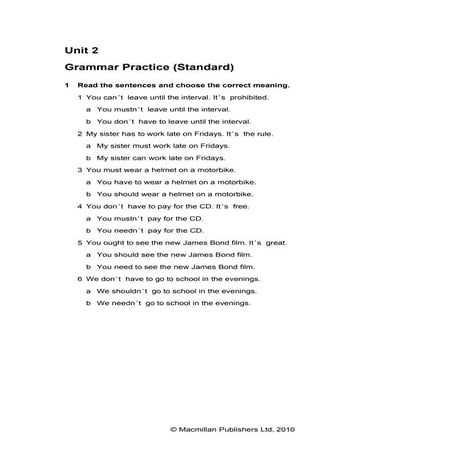 Unit 2 standard | DOC