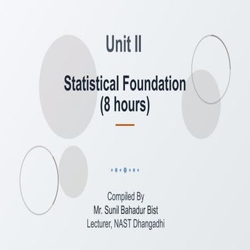 Statistics for data science | PPTX