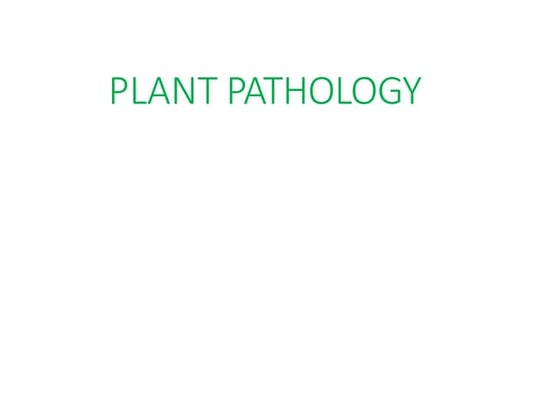 Symptoms of plant disease (symptomology) | PPTX