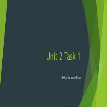 Unit 2 task 1 | PPT