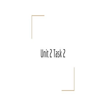 Unit 2 task 2 | PPTX