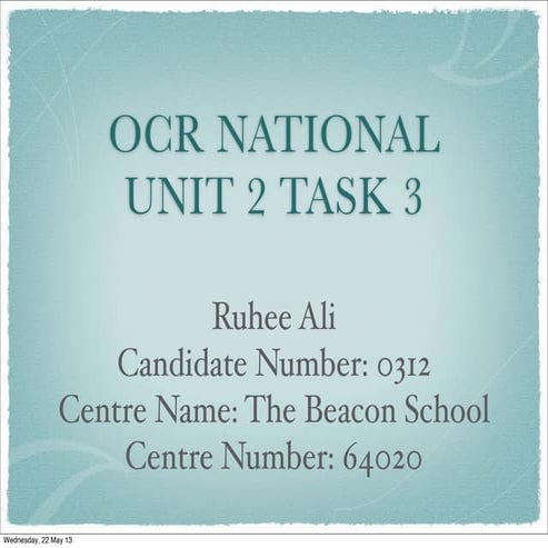 Unit 2 task 3 pdff | PPT