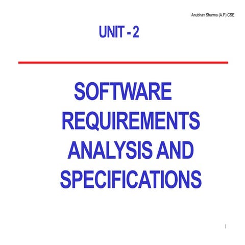 Unit 2 of software Engineering aktu sem6 | PDF