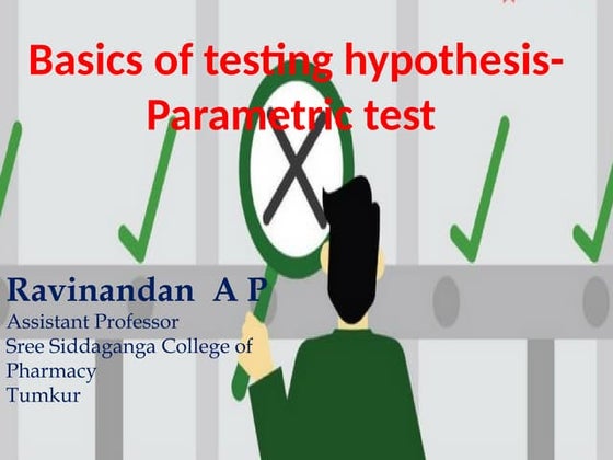 Parametric Statistical tests | PPTX