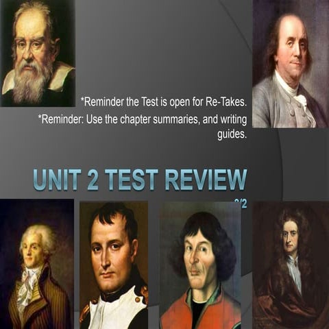 Unit 2 test review | PPT