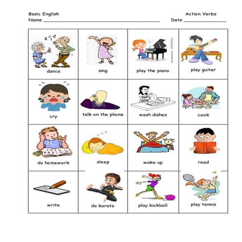 Unit 2 verbs and present tense | PDF