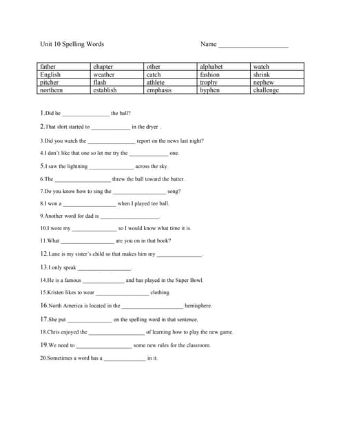 Unit 2 week 4 tops and bottoms | DOC