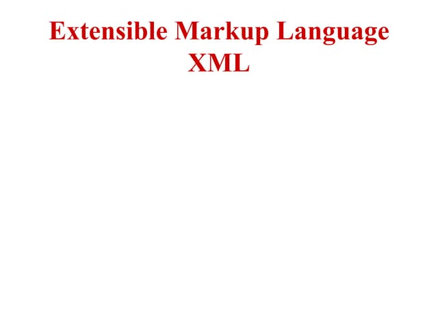 Extensible Markup Language Xml Presentation Ppt 6968
