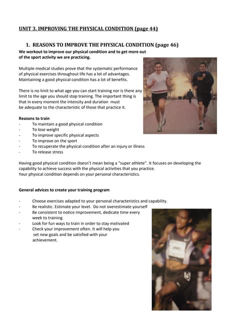 Developing a personal fitness program plan