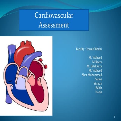 cardiac assessment | PPTX