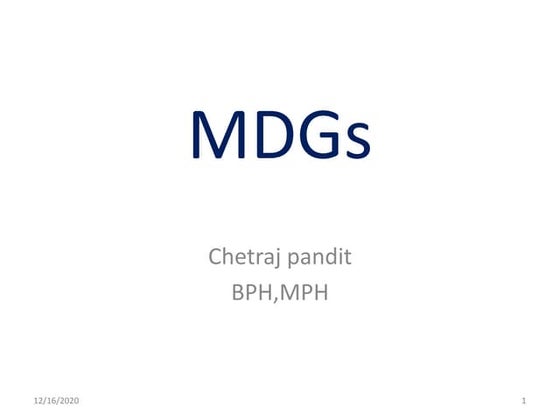 8 Millennium Development Goals (MDG) | PPTX | Debated Sensitive Social ...