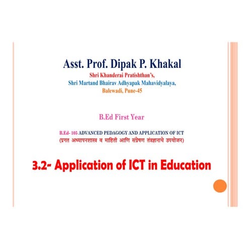 Unit 3.2 Application of ICT in Education.pdf
