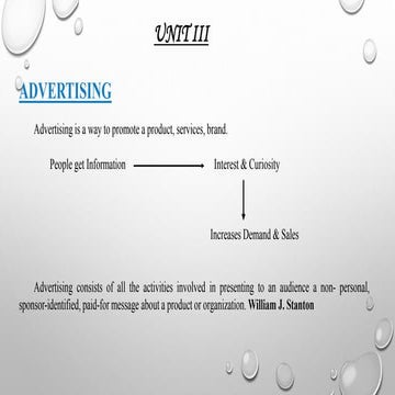 unit 3 advertisement Contemperorary Marketing | PPT