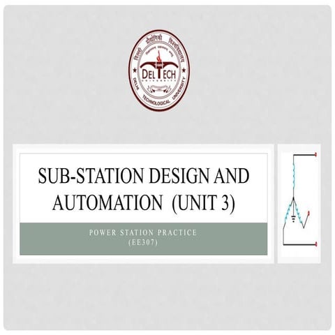 Substation design and automation a detailed analysis | PDF
