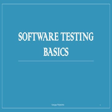 Software Engineering Basic Testing Work for Beginners | PDF