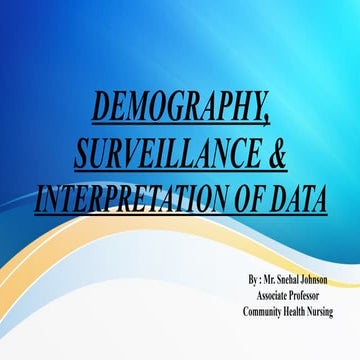 Demography and stages of demographic cycle | PPTX