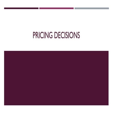 Costing and pricing | PPTX