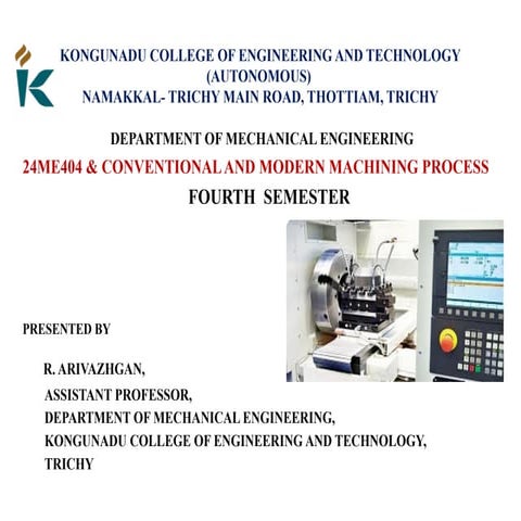 Unit 3 - MODERN MECHANICAL MACHINING PROCESSES.pptx