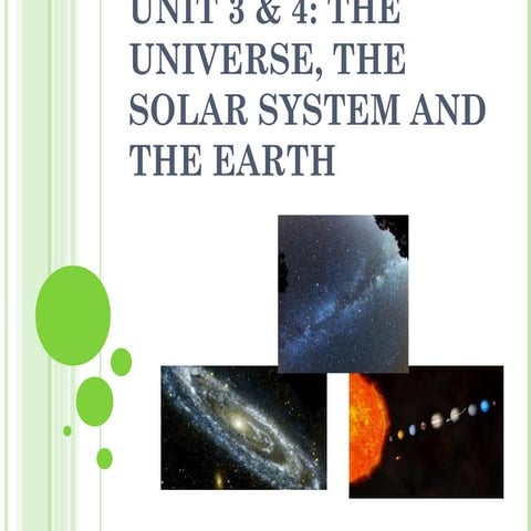 Unit 3 -4-Universe, Solar System and Earth | PPT