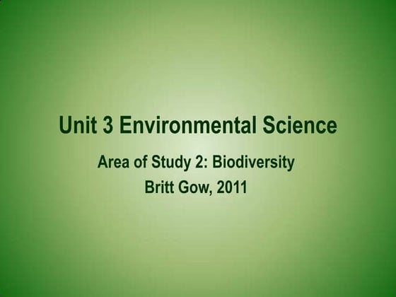 PPT OF BIODIVERSITY | PPT | Geography | Science