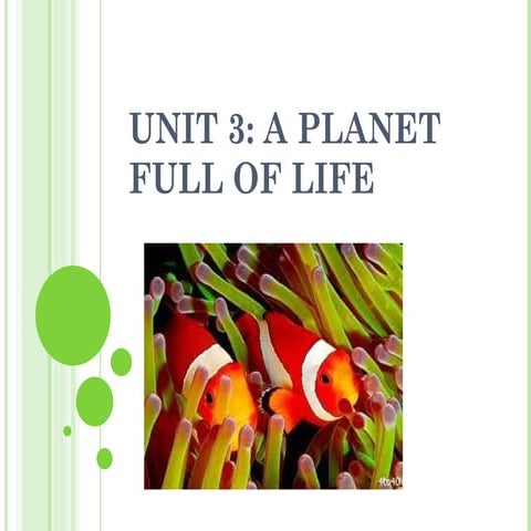 Unit 3 Living things | PPT