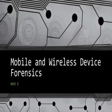 Mobile Forensics And Investigation Android Forensics Pptx Operating Systems Computer