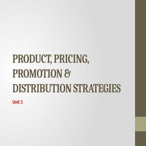 Unit 3P4.pptx Product Pricing Promotion | PPTX